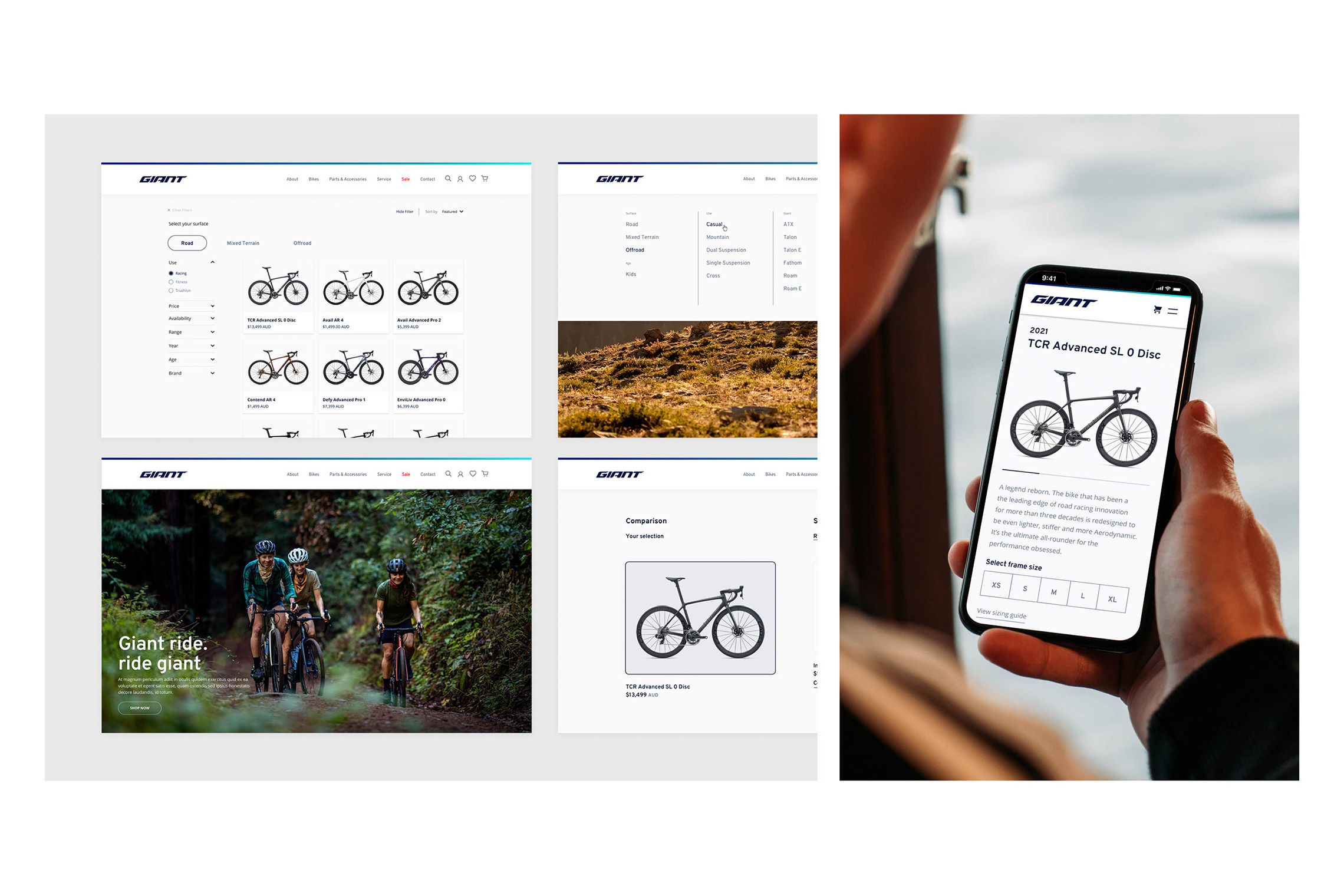 Ecommerce Business Web Development | Giant Ride | WOOtech
